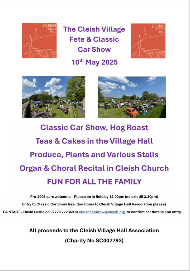 Events and News – Cleish Village Hall